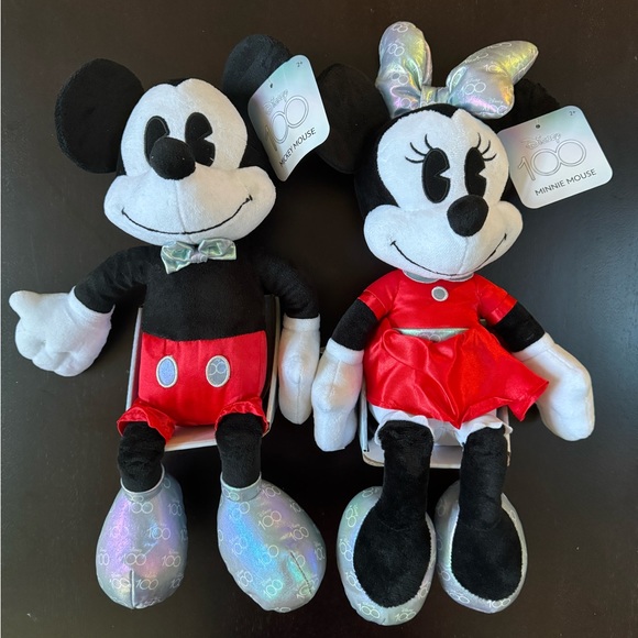 Toys | Disney 10 Years Of Wonder Minnie Mickey Mouse Plush Set Lot 4 ...